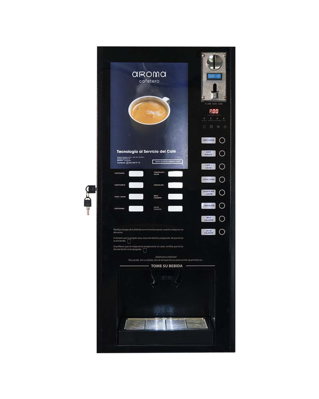 Máquina café vending con monedero integrado | Aroma Cafetero
